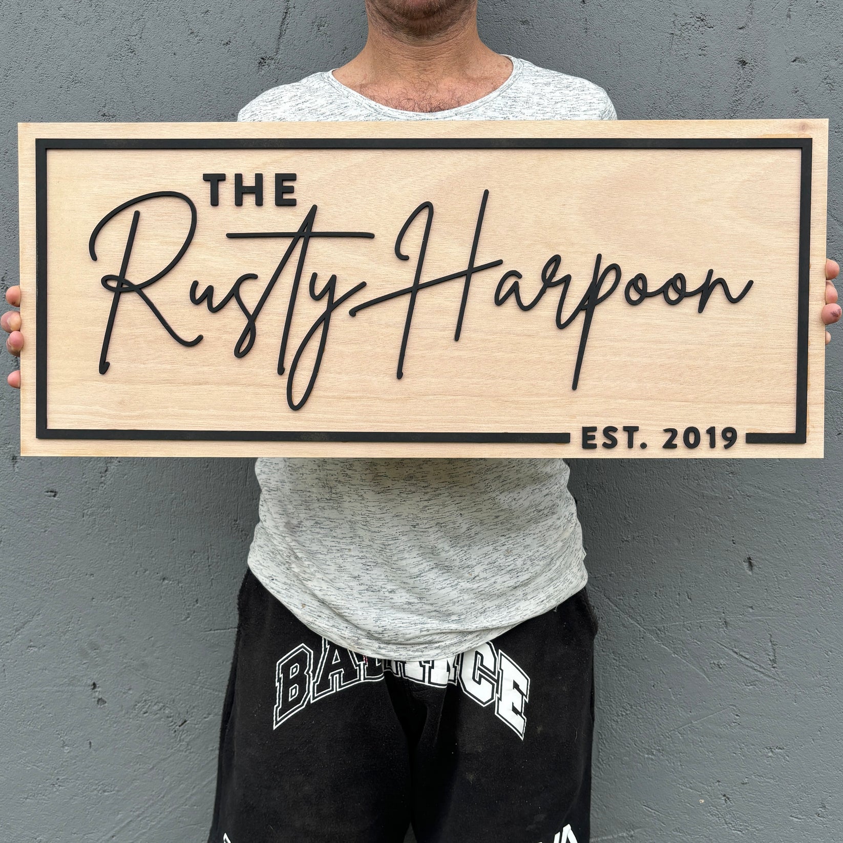 Personalised Wooden Bar Sign – Hello Cool Designs